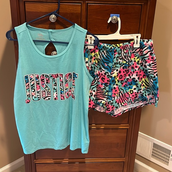 Justice | Pajamas | Justice Pajama 2 Piece Set Size 24 Plus Sleeveless ...